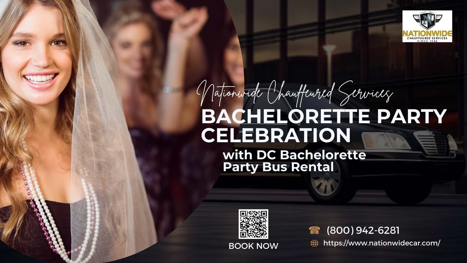 Bachelorette Party Celebration with DC Bachelorette Party Bus Rental