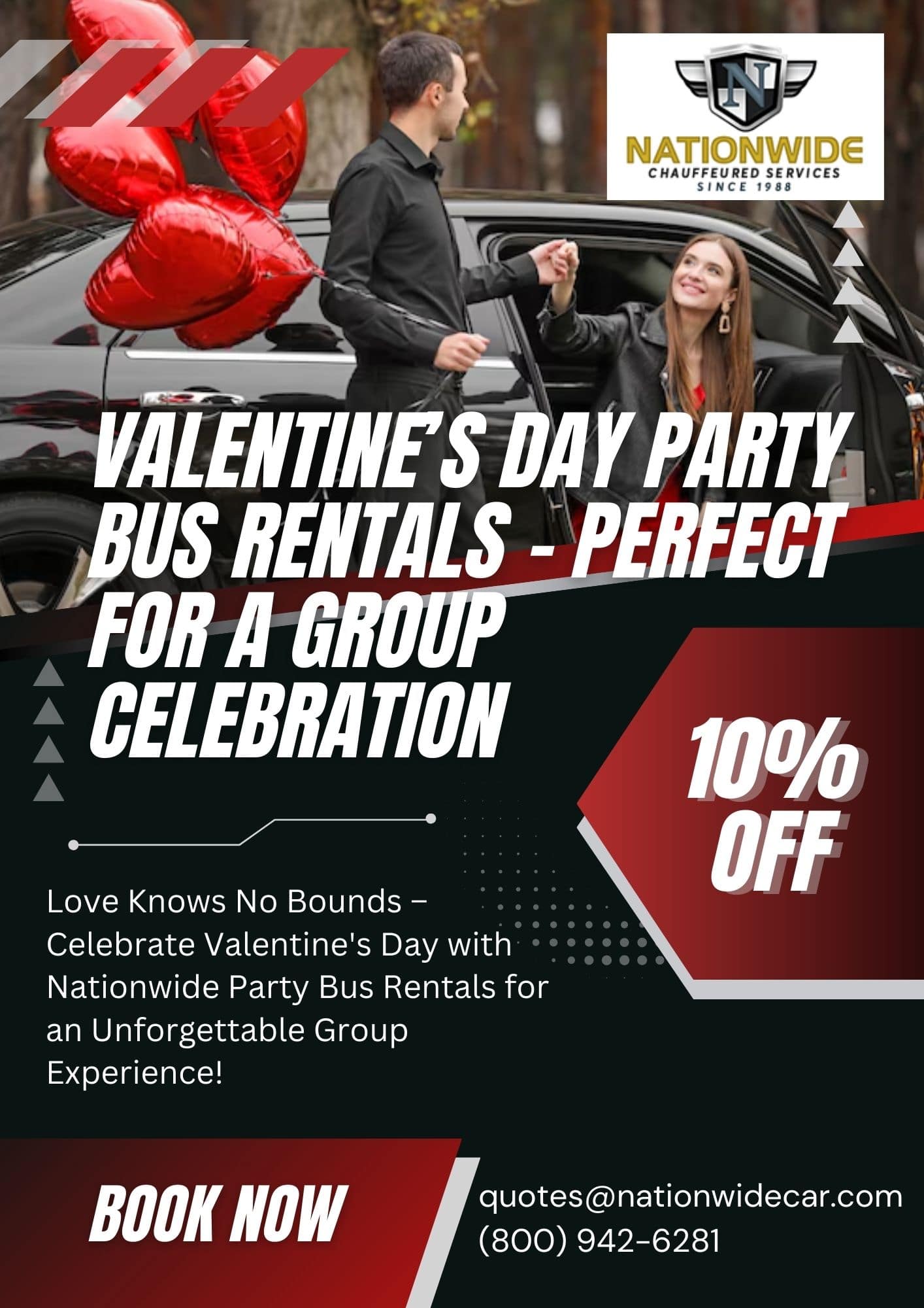 Make Valentine’s Day Special with a Luxury Stretch Limo Ride